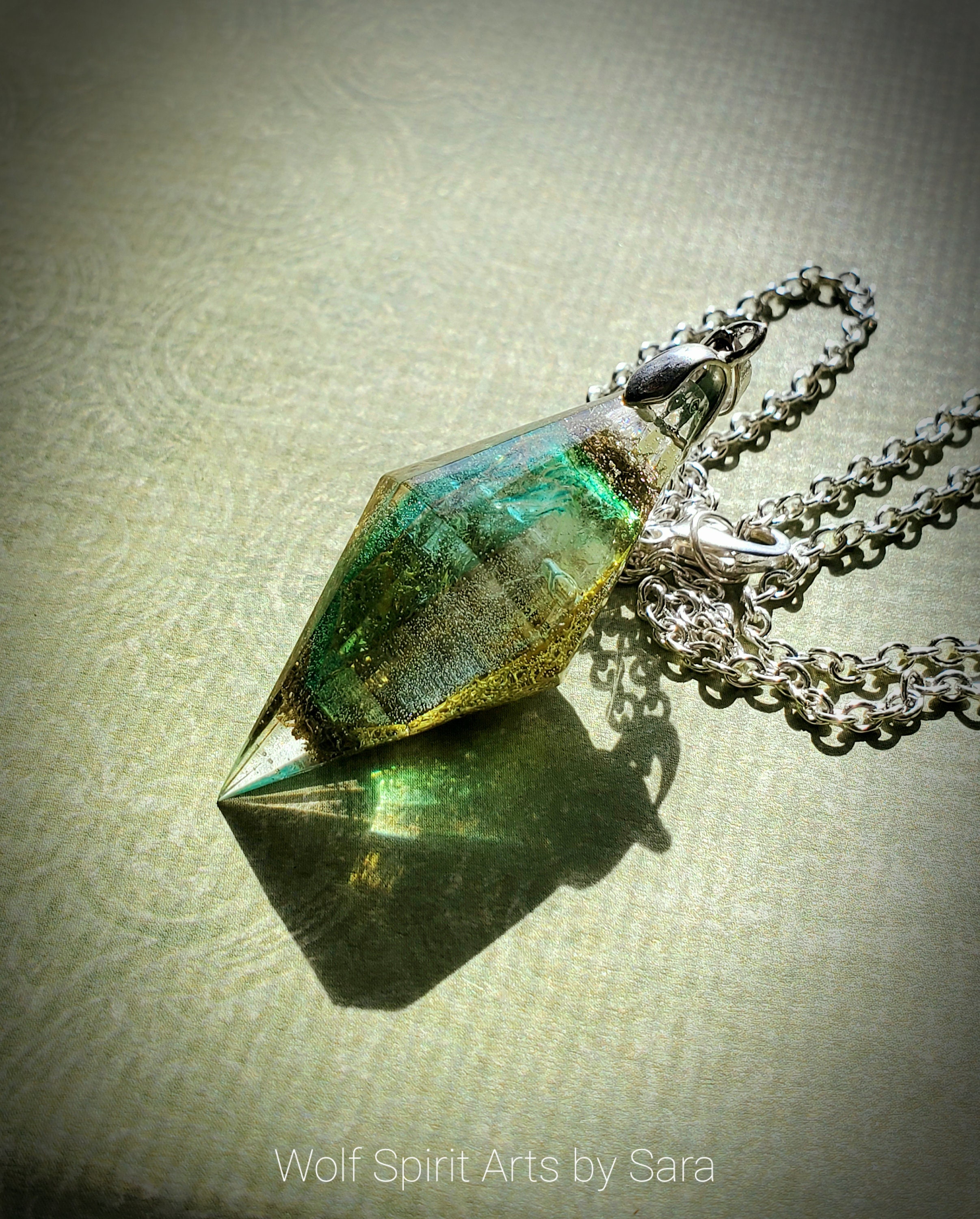 Resin Pendulum Pendants Resin Jewelry Crystal Necklace | Etsy