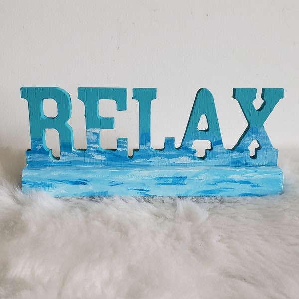 Relax Sign - Etsy