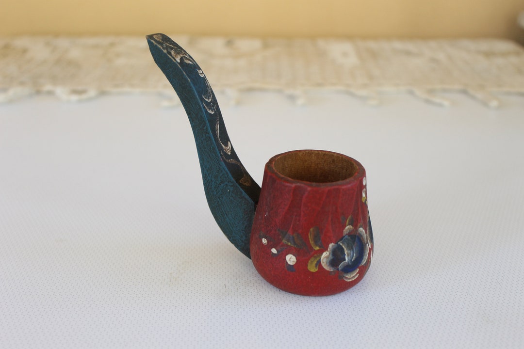 Vintage Wood Pipe Decorative Pipe Handmade Wood Pipe - Etsy
