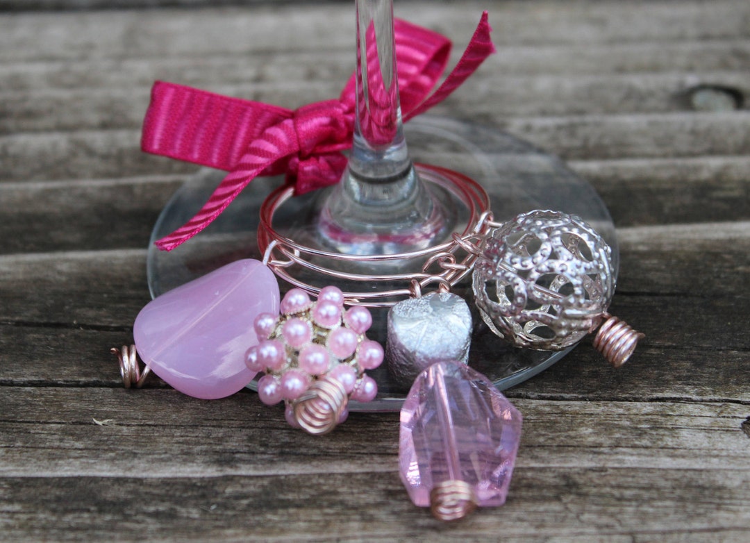 Wine Charms Pink Princess Set - Etsy