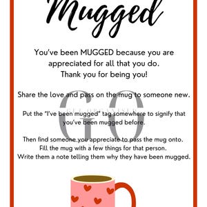 You’ve Been Mugged Printable - Etsy