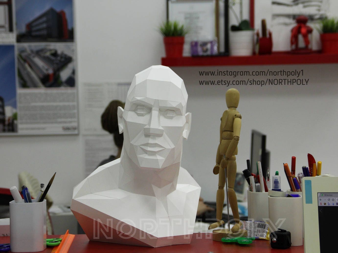 3D Papercraft Dwayne The Rock Johnson Northpoly pepakura | Etsy