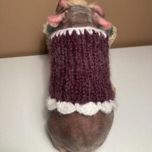 Burgundy and White Guinea Pig Dress - Etsy