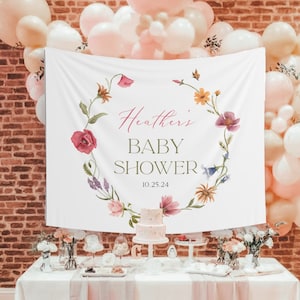 Little Wildflower Banner, Wildflower Baby Shower Decor, Wildflower ...