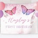 Butterfly Decorations, Butterfly Birthday Banner, First Birthday ...