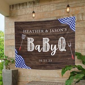 Baby Q Decorations, Bbq Baby Shower Decorations, Baby Q Backdrop, Babyq ...
