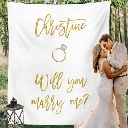 Will You Marry Me Banner Wedding Proposal Idea Will You - Etsy
