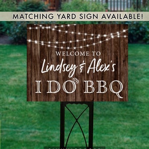 I Do BBQ Decorations, I Do BBQ Backdrop, Sunflower I Do Bbqsign, BBQ ...