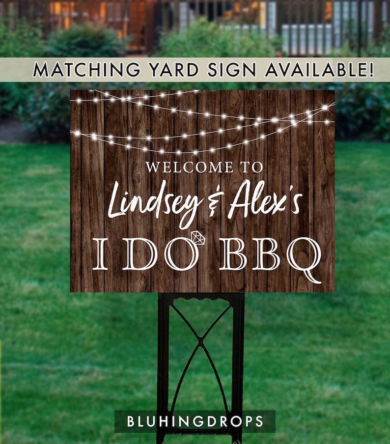 I Do BBQ Decorations, I Do BBQ Backdrop, Sunflower I Do Bbqsign, BBQ ...
