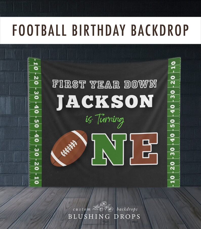 First Down Birthday Decorations First Year Down Birthday 1st - Etsy