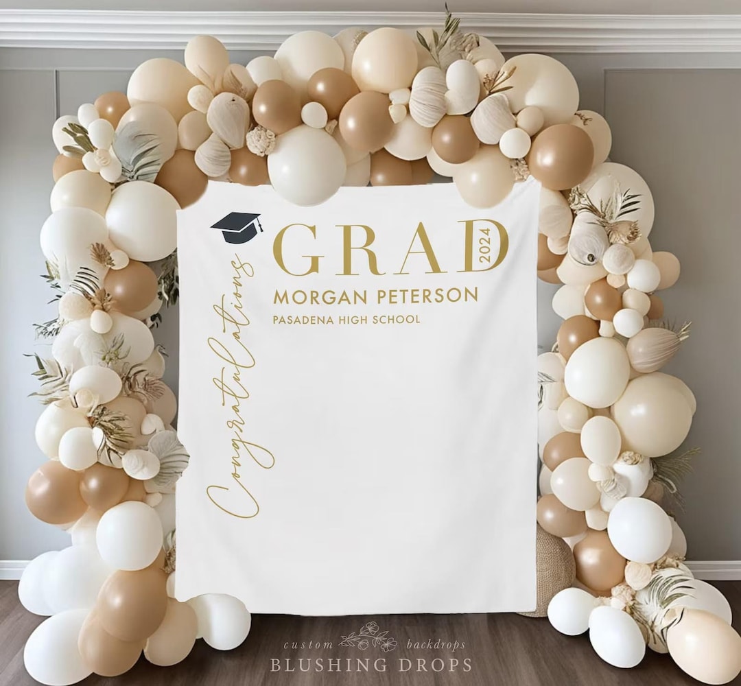 Graduation Photo Backdrop, Graduation Backdrop 2025, High School ...