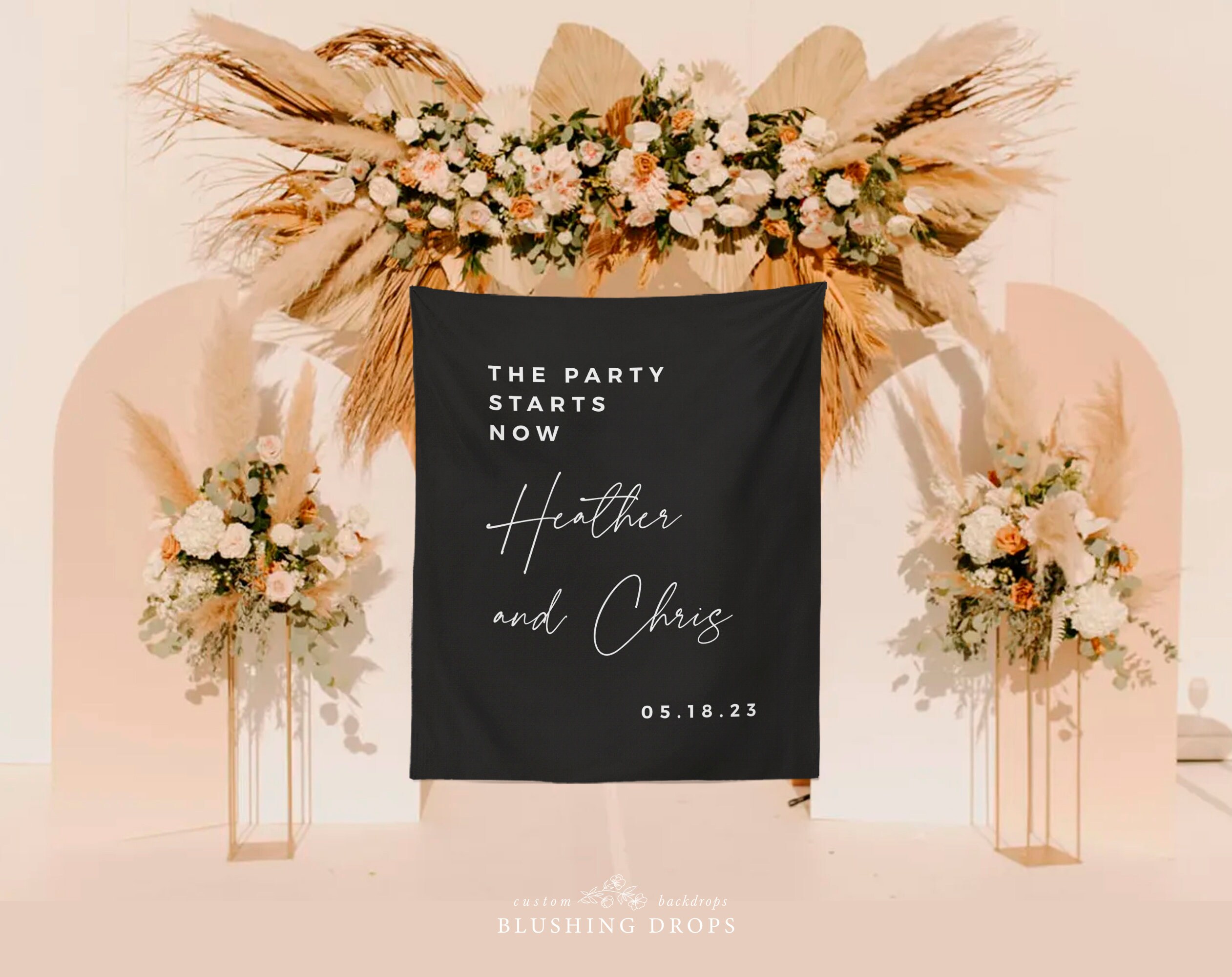 Custom Wedding Sign Personalized Sign Fabric Wedding Sign - Etsy