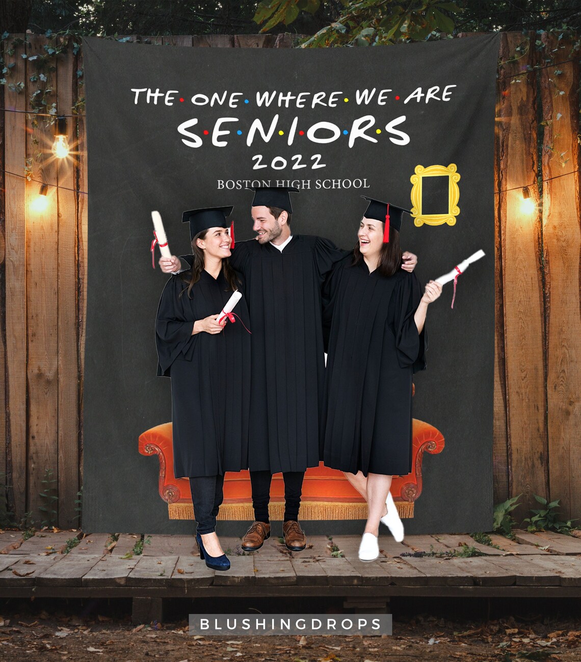 Friends Theme Graduation Decorations 2022 Graduation Backdrop - Etsy