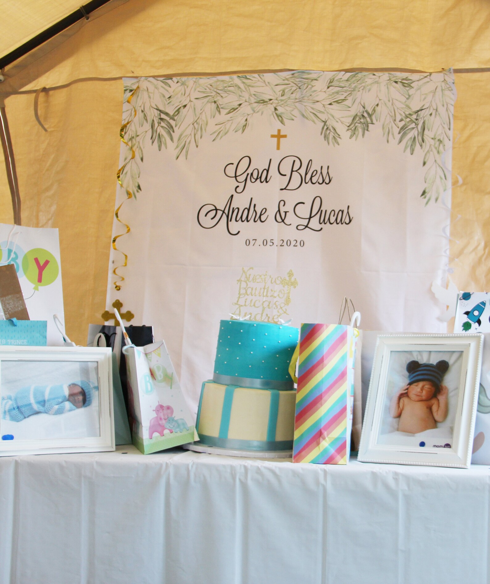 Baptism Decorations, Baptism Backdrop, Baby Boy Baptism, Custom Baptism ...