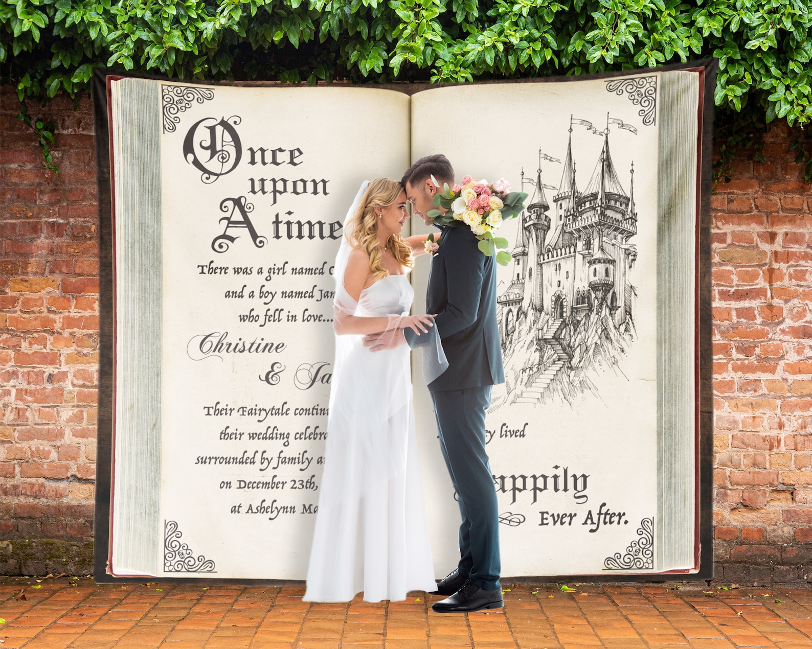 Once Upon A Time Backdrop Fairytale Wedding Decor Fairytale - Etsy