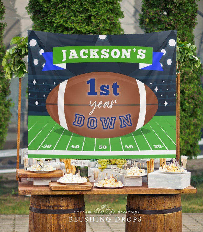 Football Birthday Banner Football Birthday Decorations First | Etsy