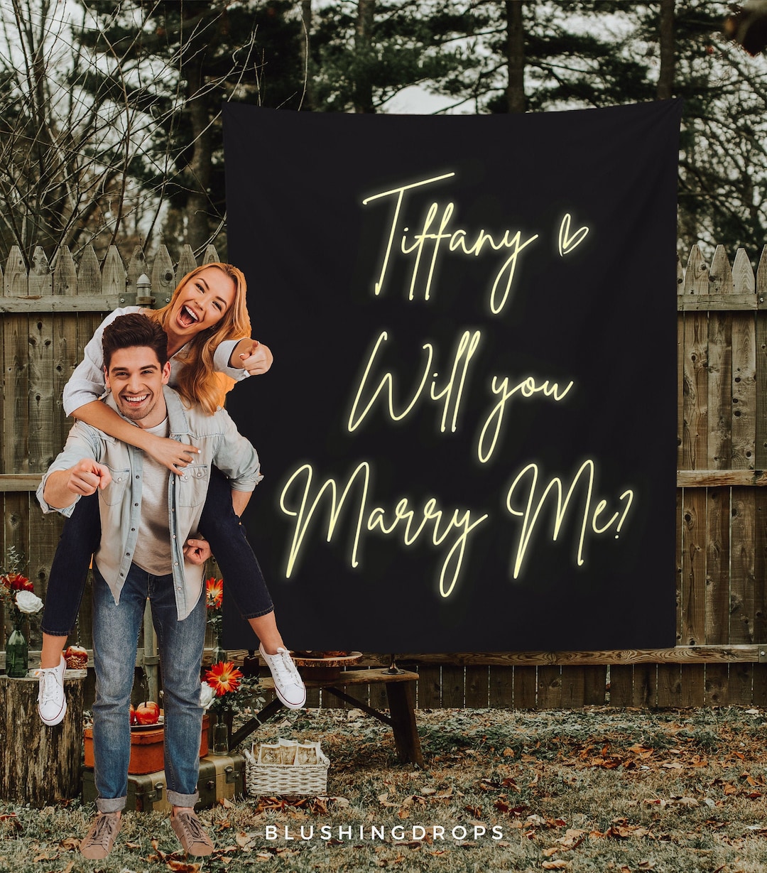 Proposal Decorations, Will You Marry Me Sign, Marry Me Banner ...