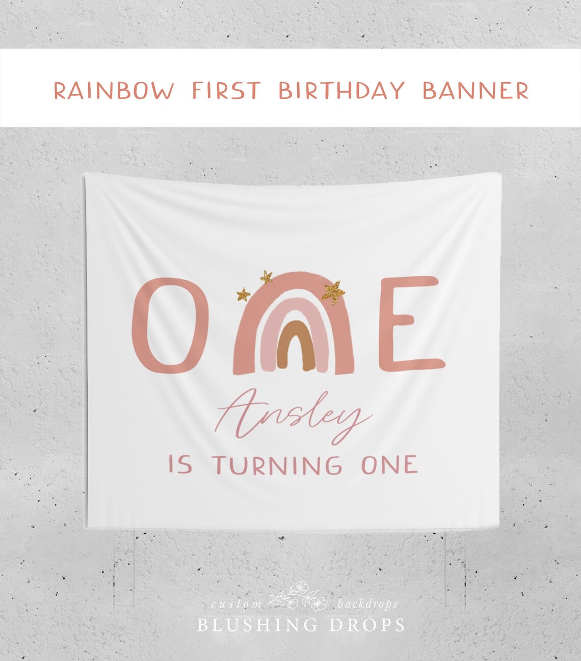 Boho Rainbow Birthday Decorations Rainbow Backdrop Rainbow | Etsy