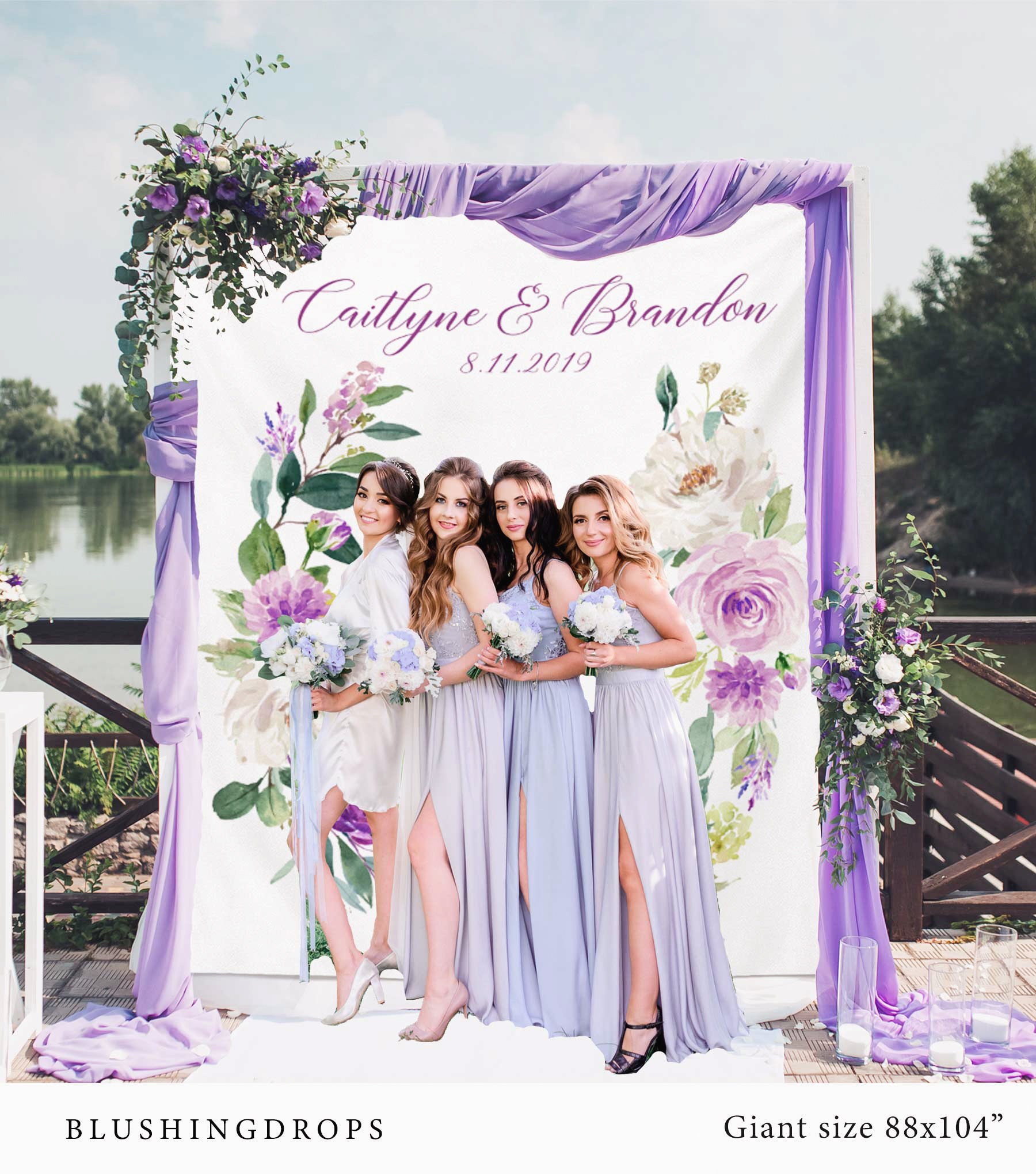 Purple Wedding Backdrop
