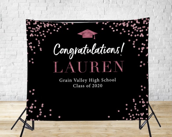 Graduation Decorations 2020, Graduation Banner, Graduation Sign, Class ...