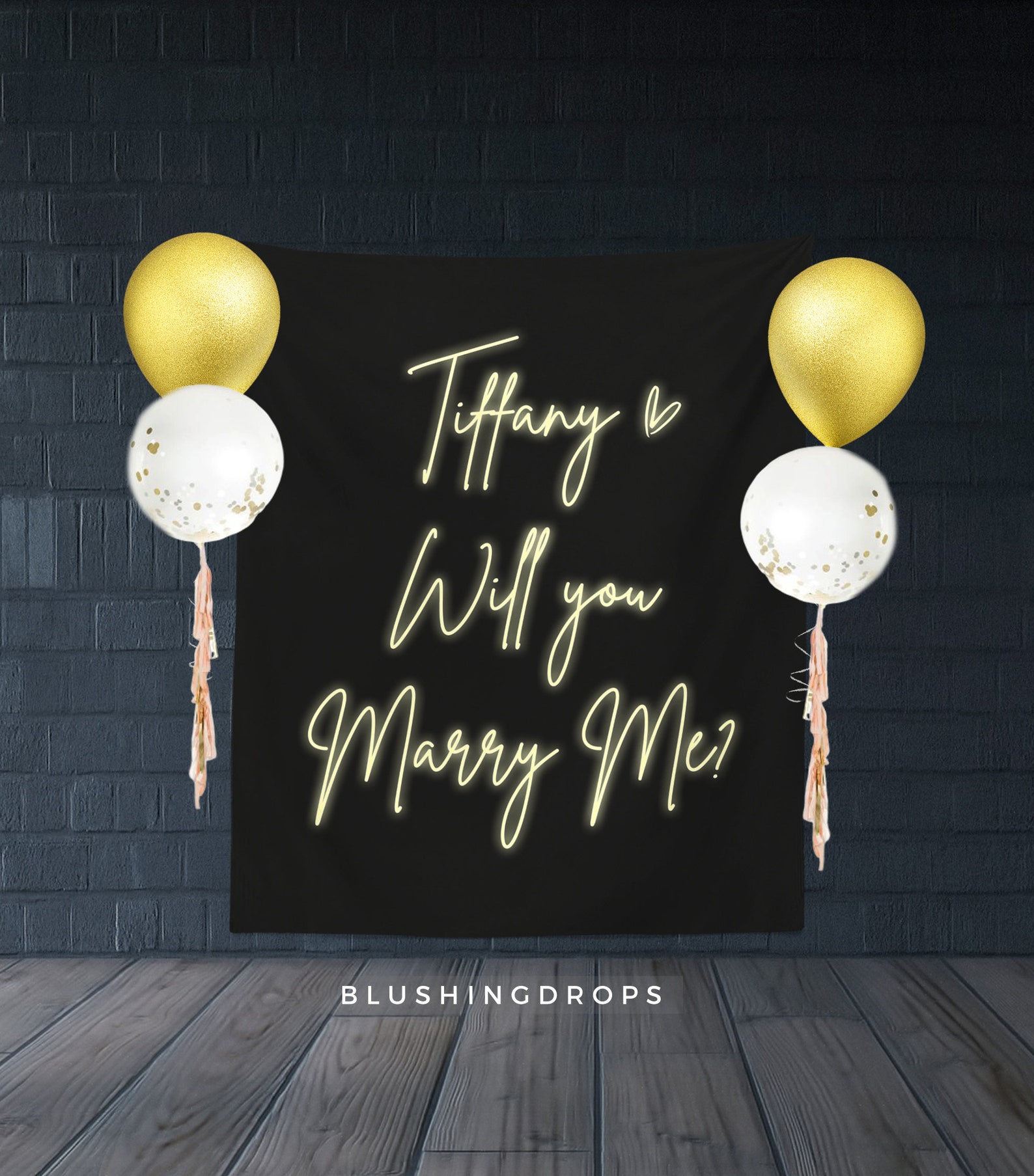 Proposal Decorations, Will You Marry Me Sign, Marry Me Banner ...