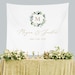 Personalized Wedding Backdrop for Reception, Monogram Backdrop ...