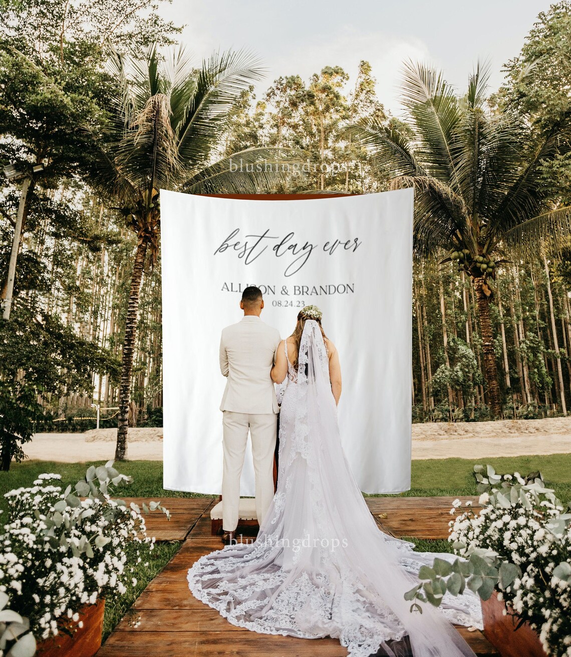 Wedding Backdrop Large Wedding Sign Ceremony Decor Custom | Etsy