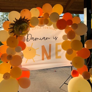 Sunshine Birthday Decorations, Sun Birthday Banner, Sunshine Party ...