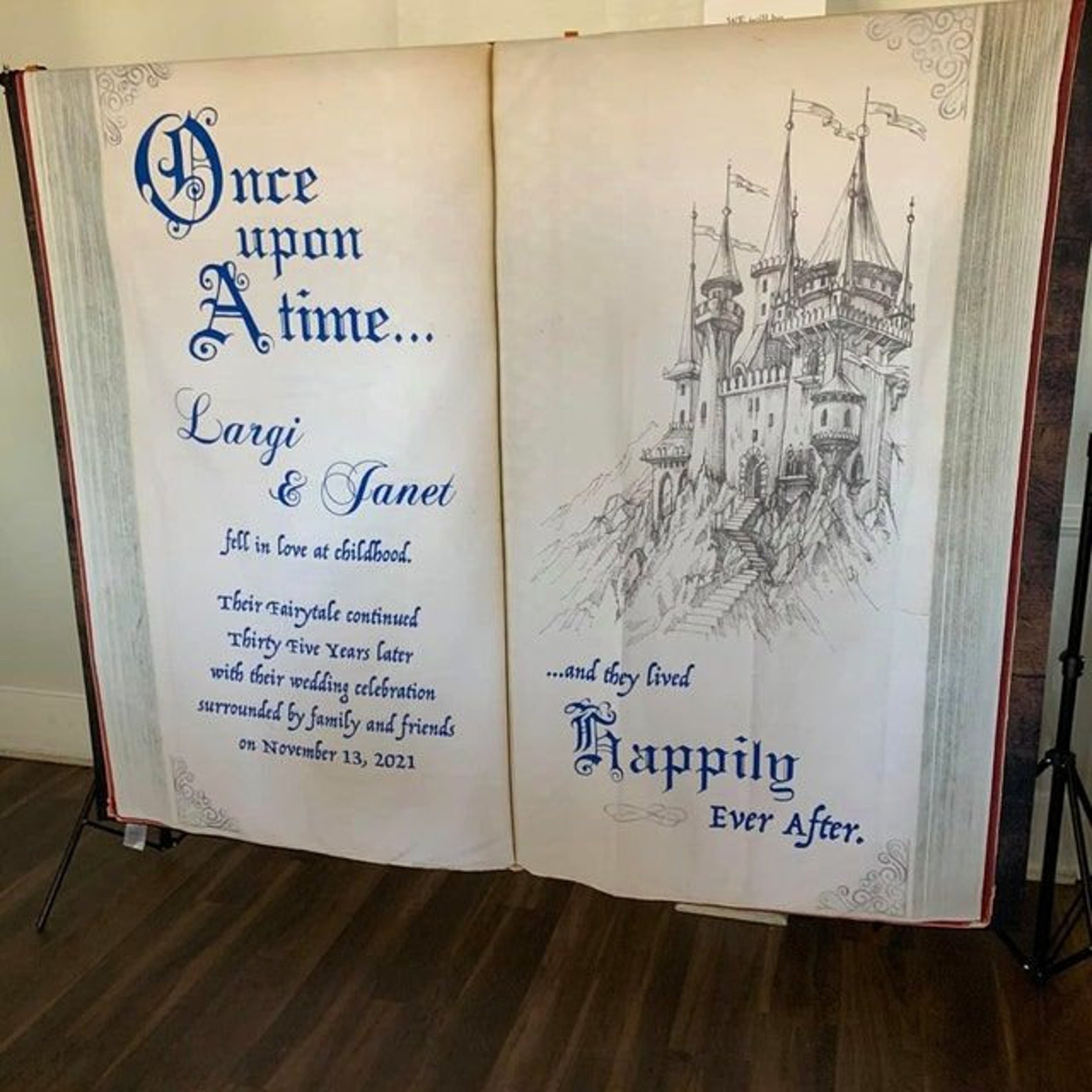 Once Upon A Time Backdrop Fairytale Wedding Decor Fairytale - Etsy