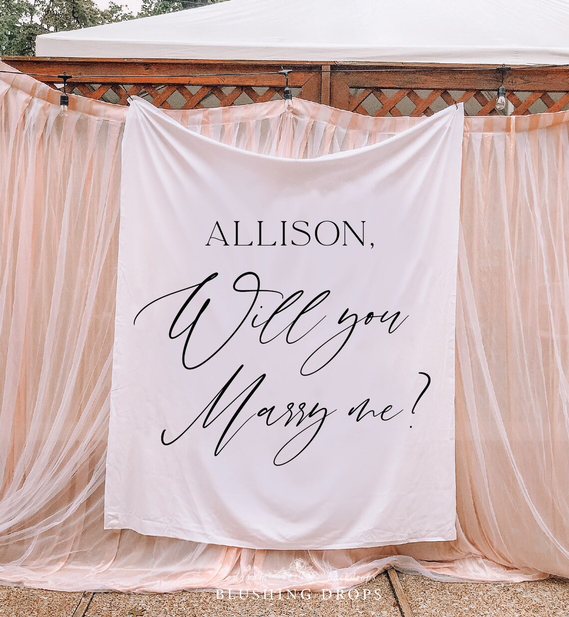 Will You Marry Me Sign, Proposal Decorations, Proposal Ideas, Proposal ...