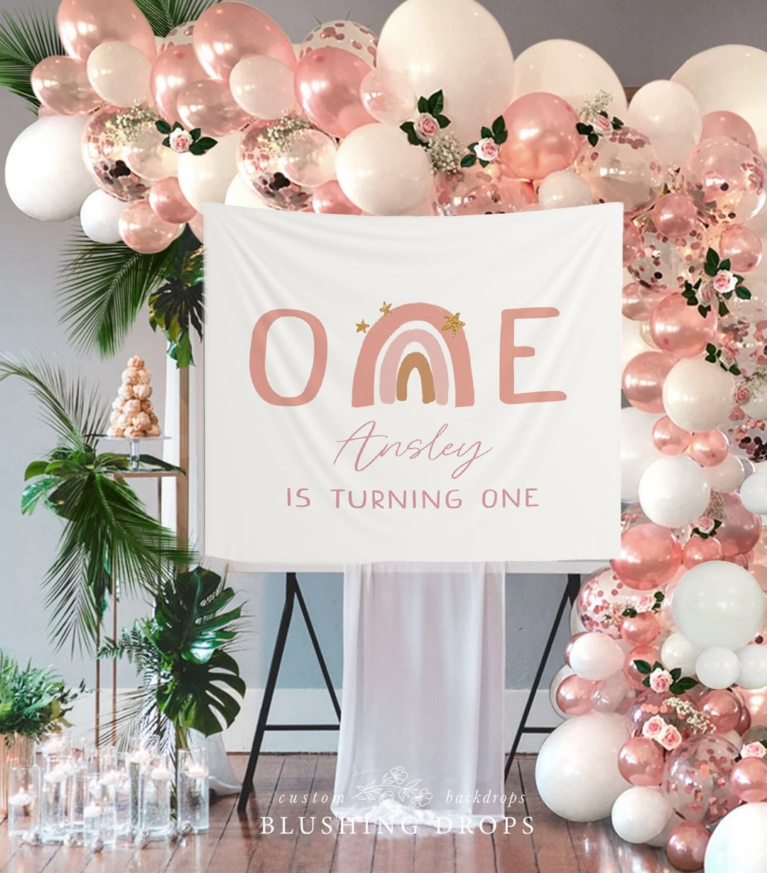 Boho Rainbow Birthday Decorations, Rainbow Backdrop, Rainbow 1st ...