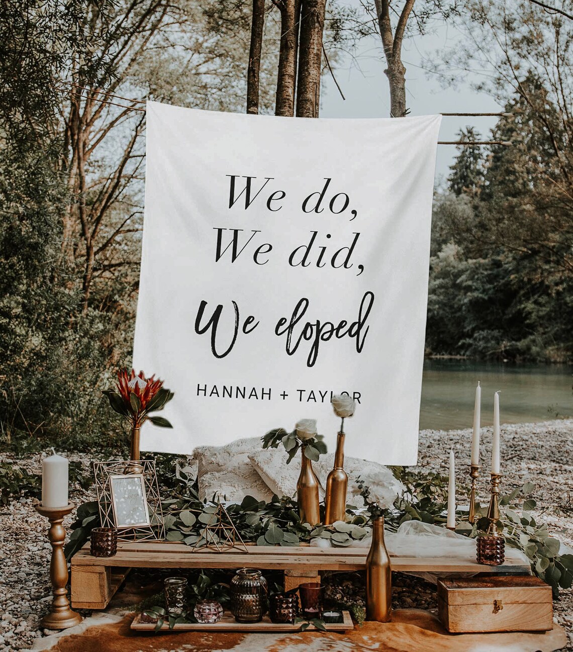 We Eloped Sign Eloped Sign Elopement Decor Elopement Sign - Etsy
