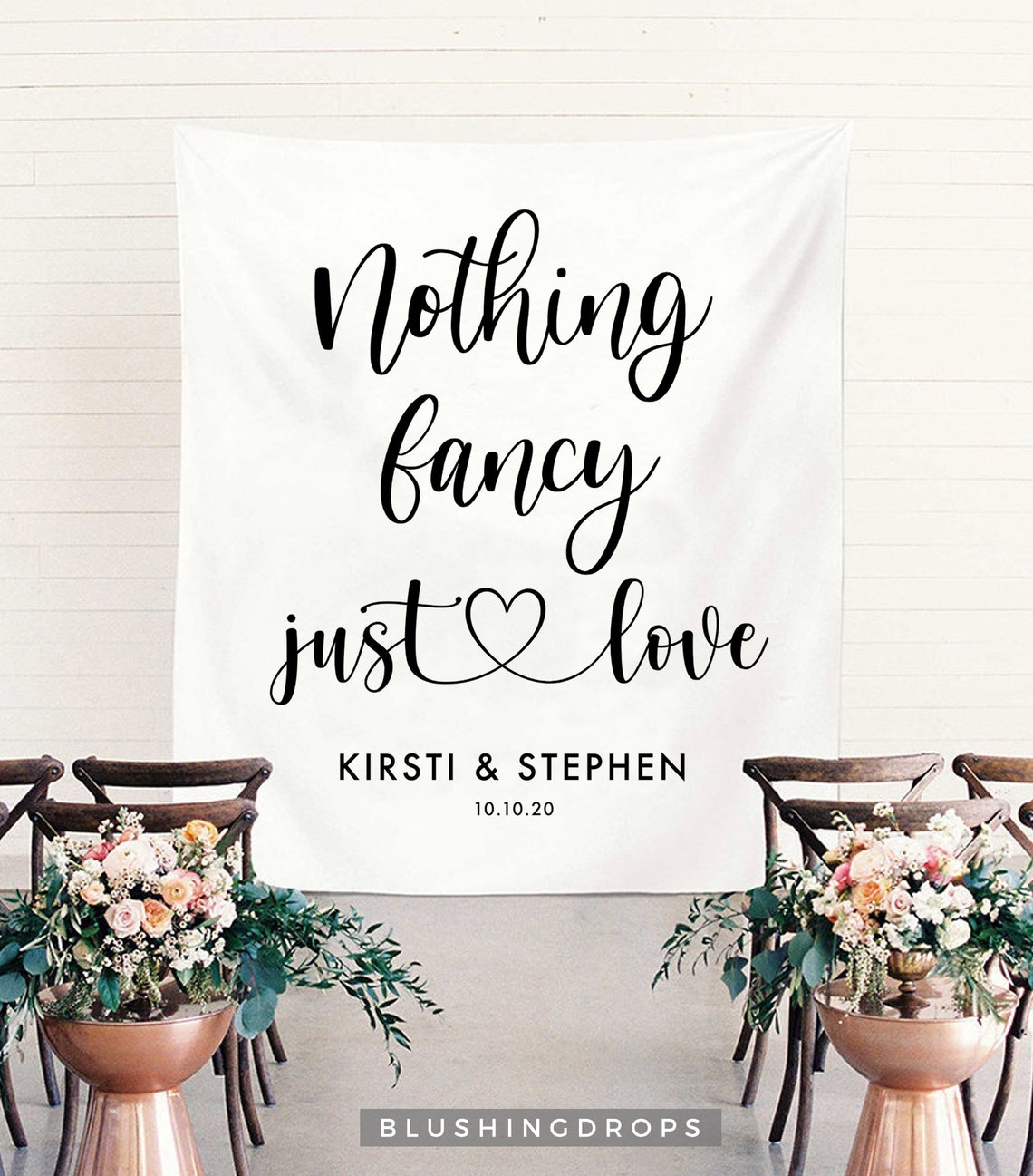 Backyard Wedding Reception Small Wedding Wedding Backdrop - Etsy