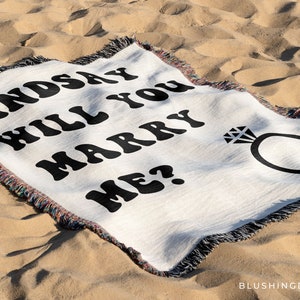 Proposal Blanket, Will You Marry Me Proposal Sign, Wedding Proposal ...