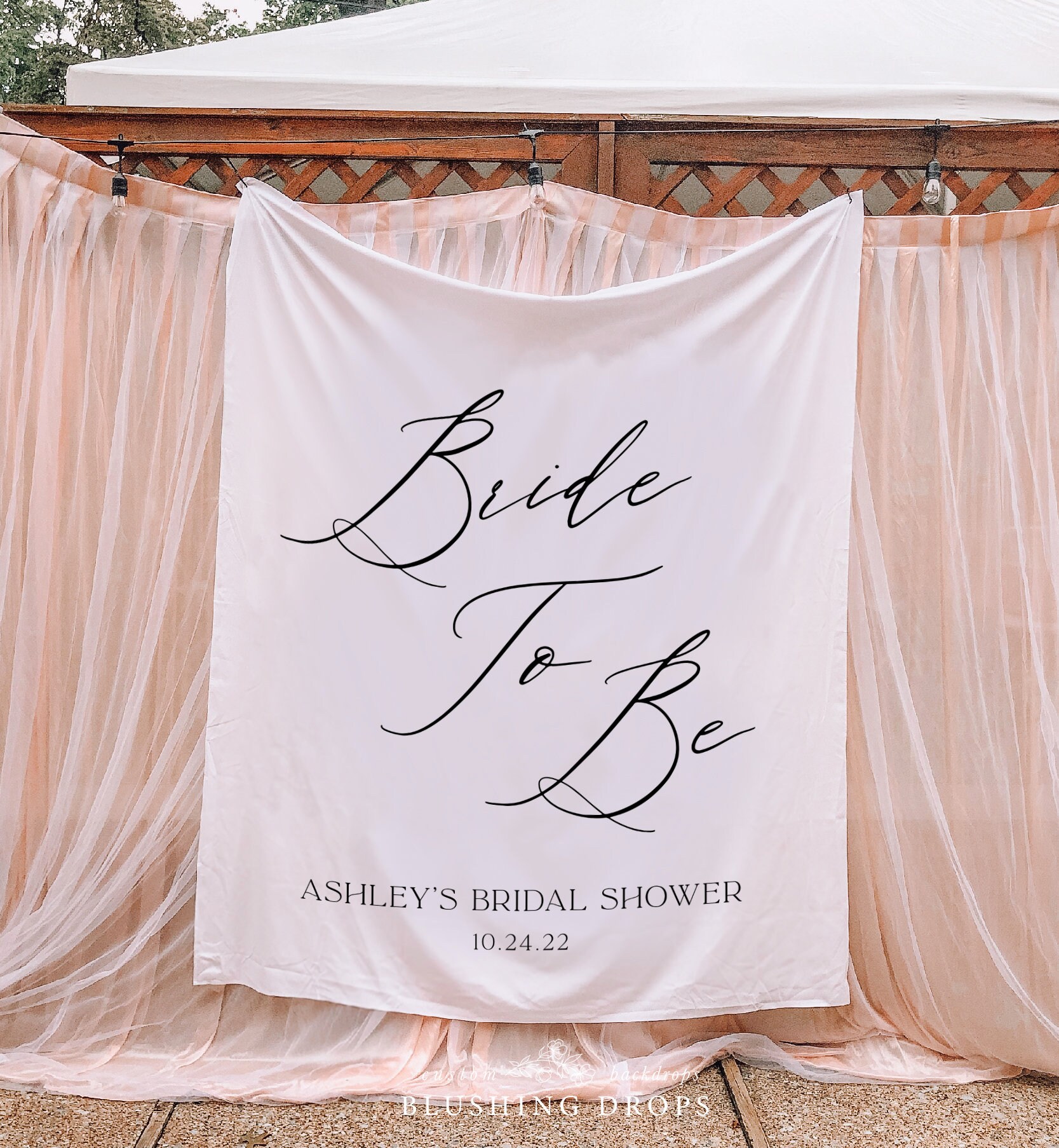 Bridal Shower Backdrop for Photos Bridal Shower Tapestry - Etsy