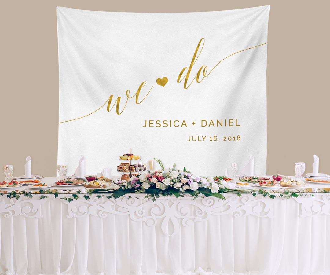 Rustic Wedding Backdrop Gold Ceremony Backdrop Reception - Etsy