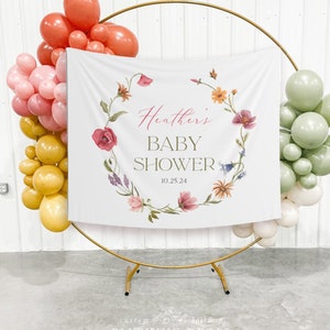 Little Wildflower Banner, Wildflower Baby Shower Decor, Wildflower ...