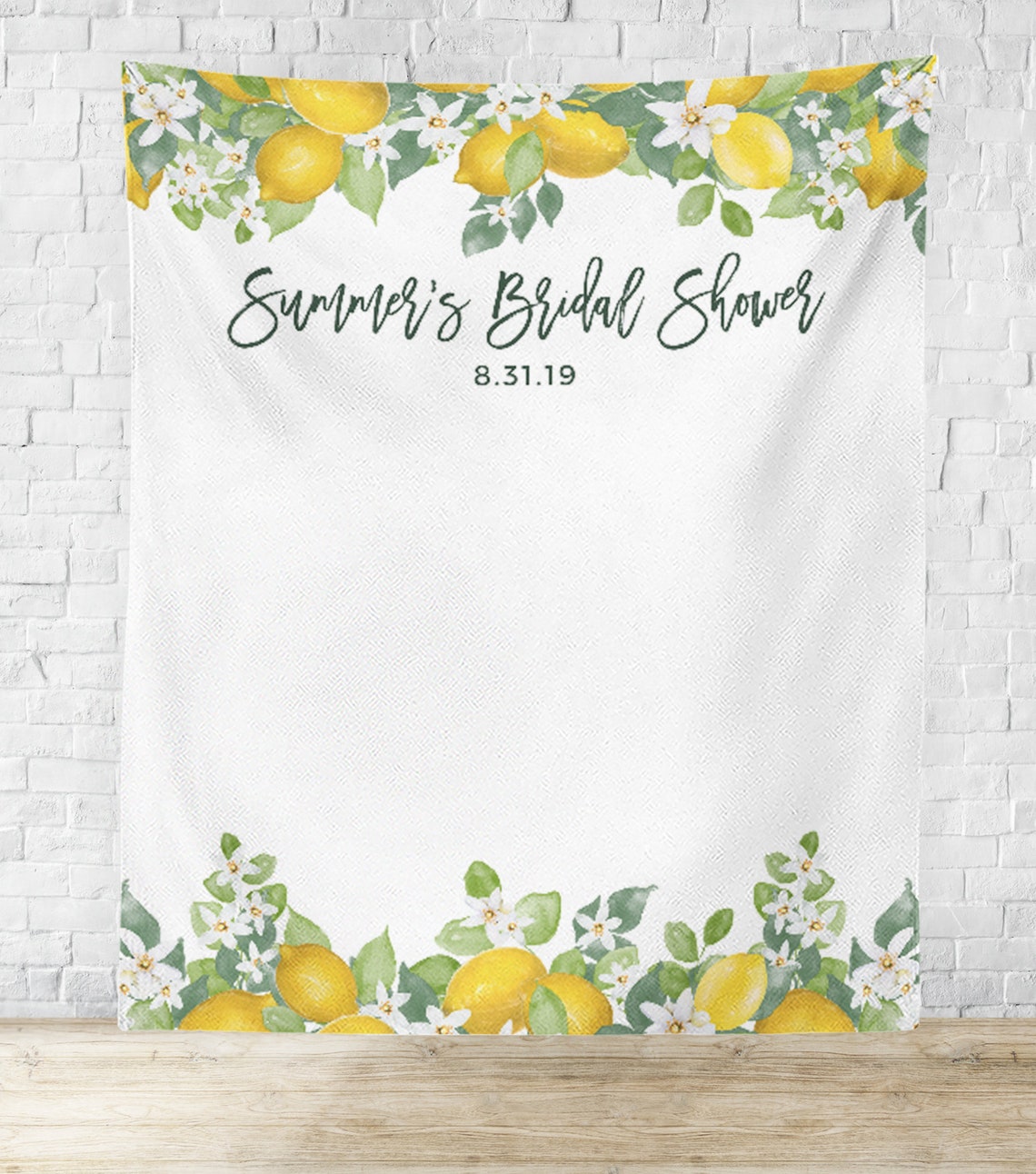 Lemon Bridal Shower Backdrop Lemon Backdrop Lemon | Etsy