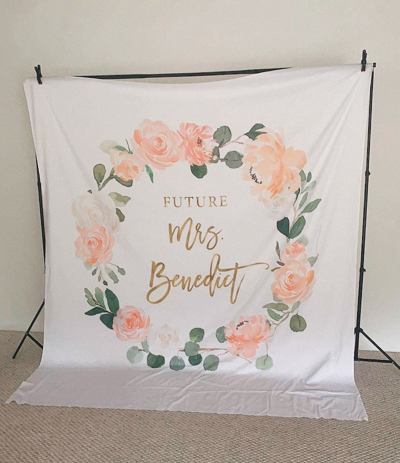 Floral Bridal Shower Backdrop for Photos Bridal Shower - Etsy