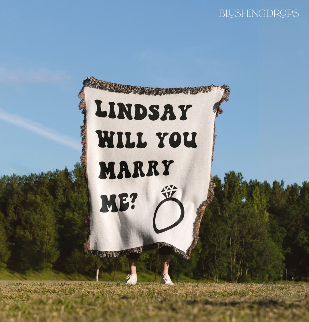 Proposal Blanket, Will You Marry Me Proposal Sign, Wedding Proposal ...