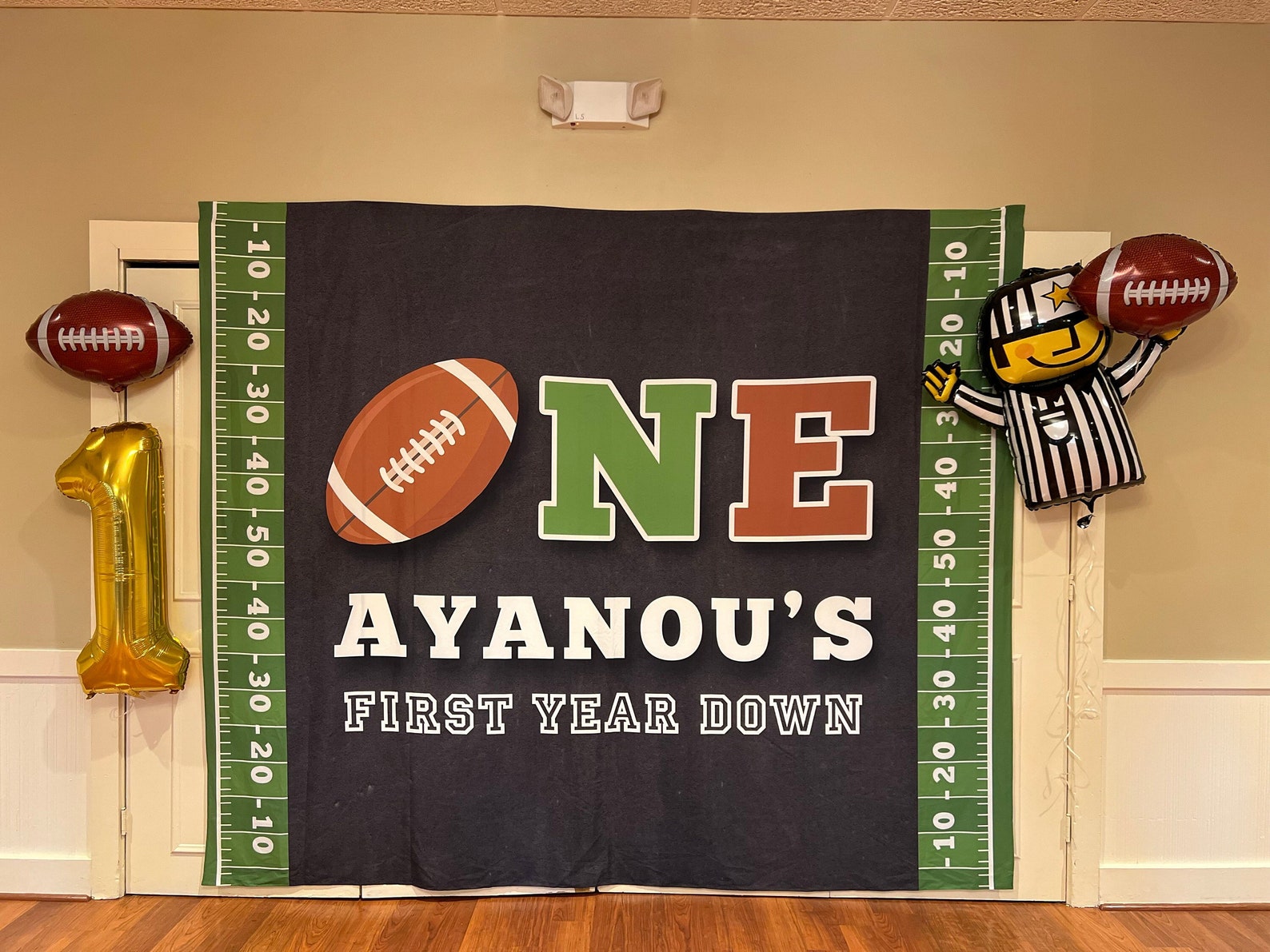 First Down Birthday Decorations First Year Down Birthday 1st - Etsy