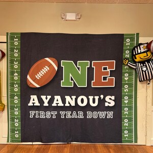 First Down Birthday Decorations, First Year Down Birthday, 1st Year ...