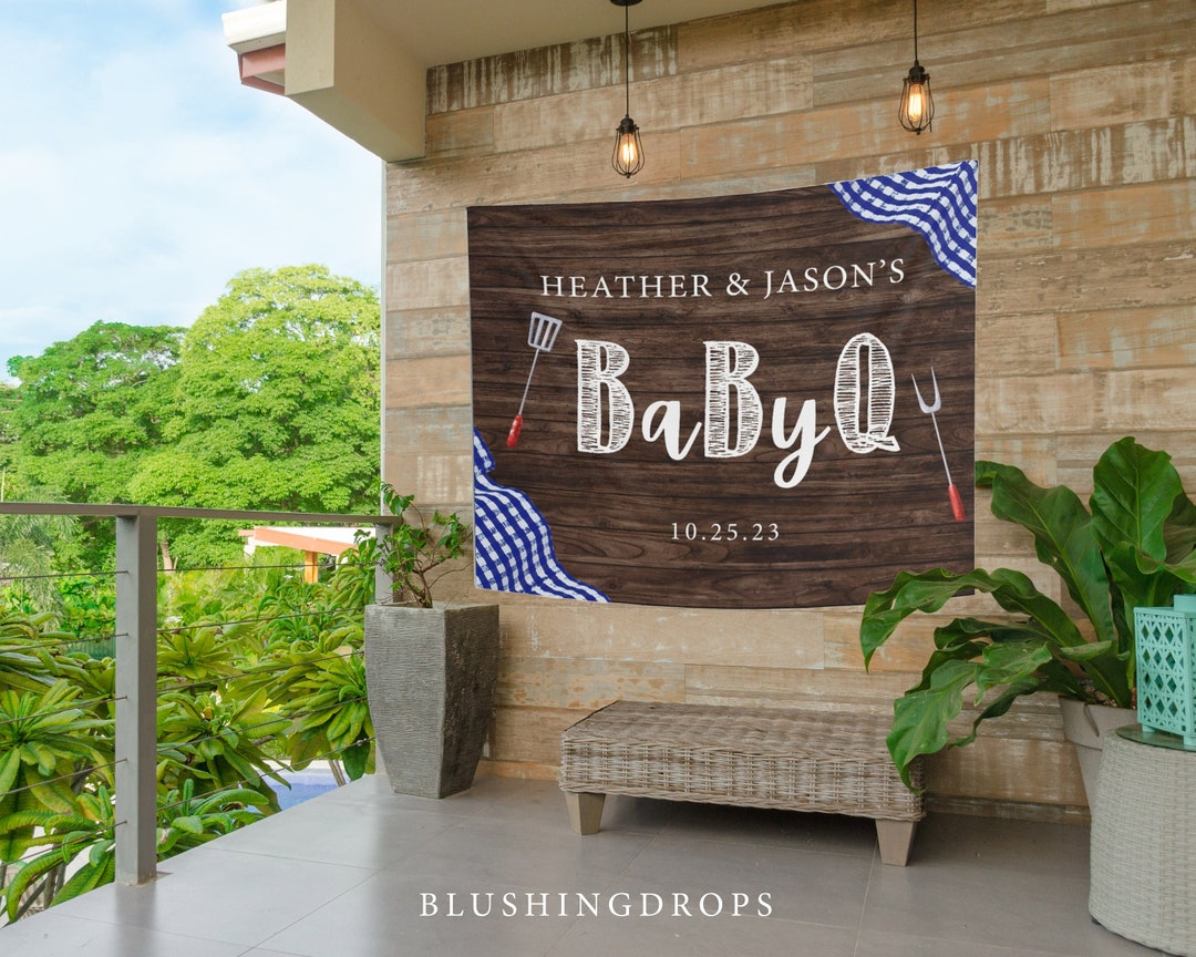 Baby Q Decorations, Bbq Baby Shower Decorations, Baby Q Backdrop, Babyq ...
