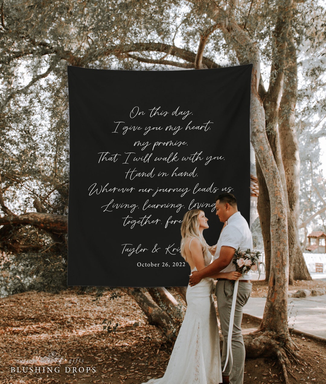 Rustic Wedding Backdrop for Ceremony, Wedding Ceremony Decorations ...