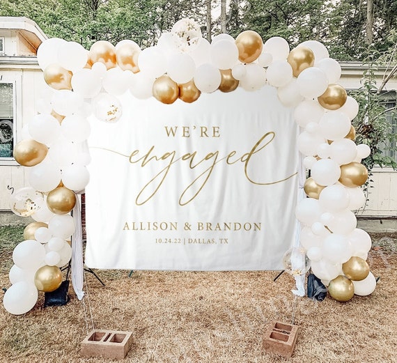 Engagement Party Decorations Engagement Backdrop Engagement Etsy Engagement Party Decorations Engagement Backdrop Engagement Etsy