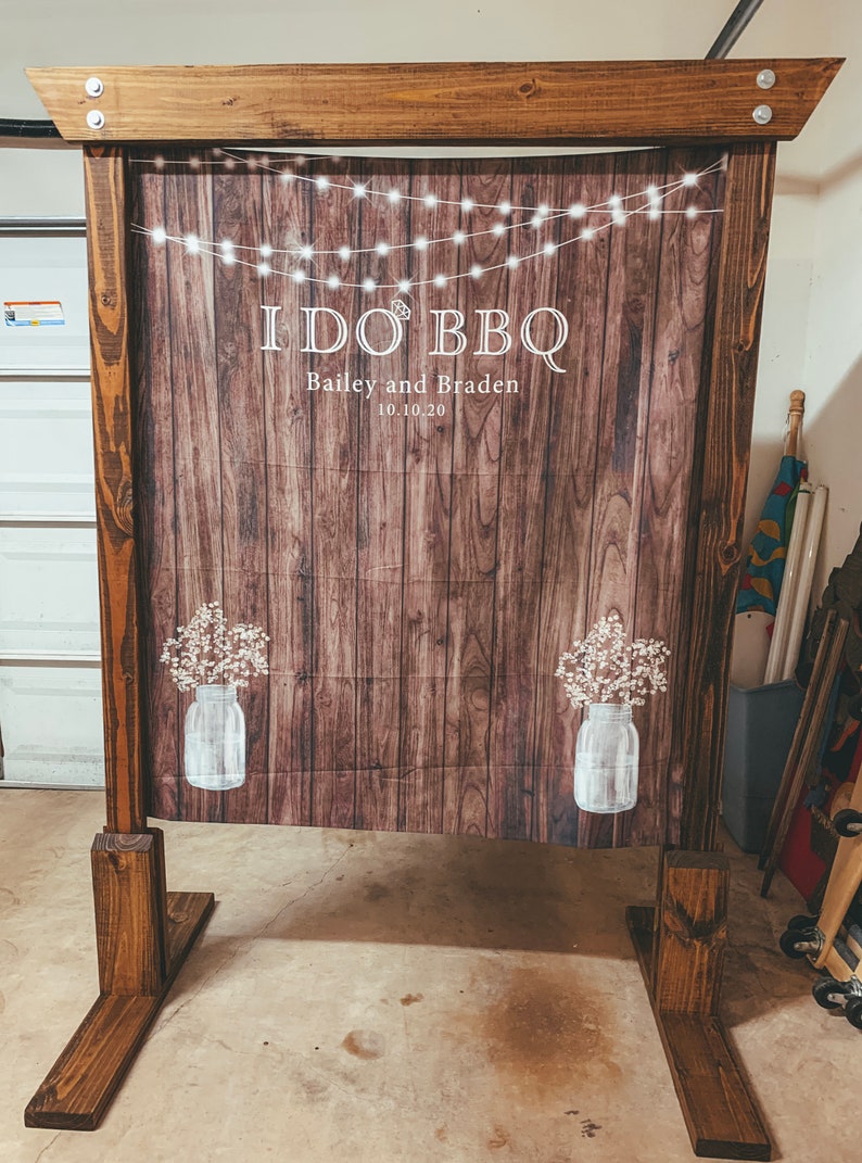 Engagement Backdrop, I Do BBQ Sign, I Do BBQ Decorations, Couples ...