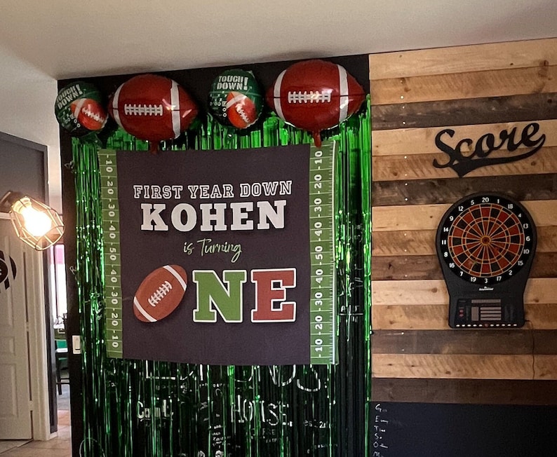 First Down Birthday Decorations First Year Down Birthday 1st - Etsy