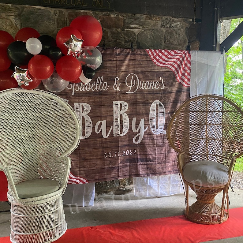 Babyq Banner, Babyq Decorations, Babyque, BBQ Party Banner, Babyq ...