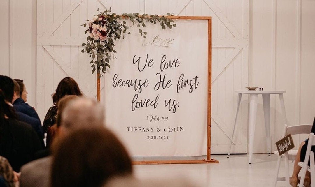 Christian Wedding Backdrop, Wedding Ceremony Decorations, Wedding Arch ...