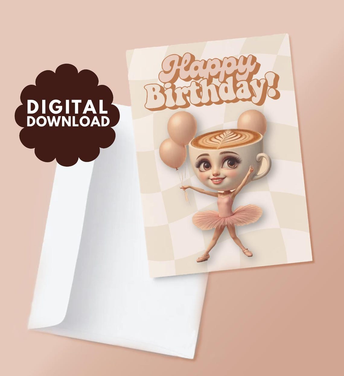 Italian Brain Rot Birthday Card | Ballerina Cappuccina AI Meme Card ...